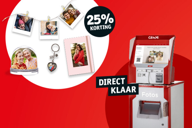 Druk je foto af in een leuk fotoaccessoire met de Print & Go-artikelen ...